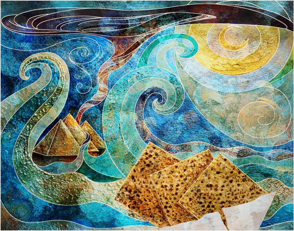 Passover, hand-painted, Jewish Holiday, Pesach | karinforeman.com