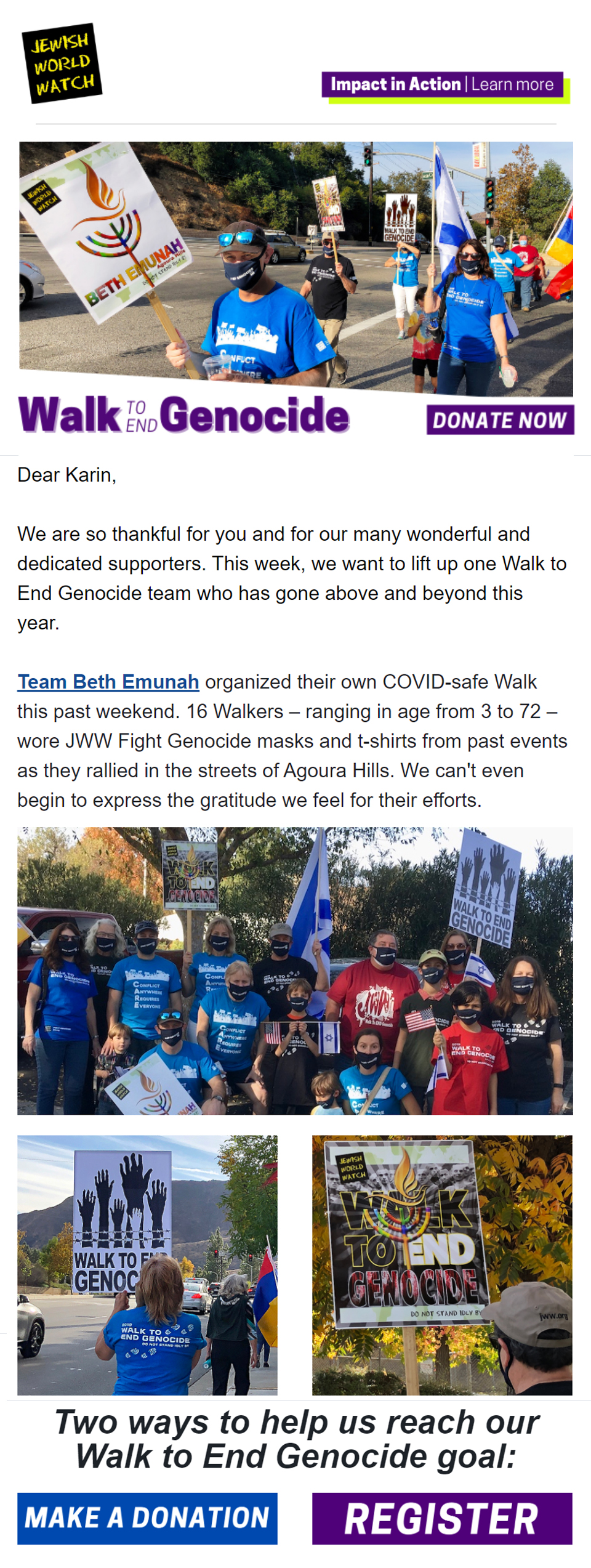Walk-to-End-Genocide-Letter | karinforeman.com