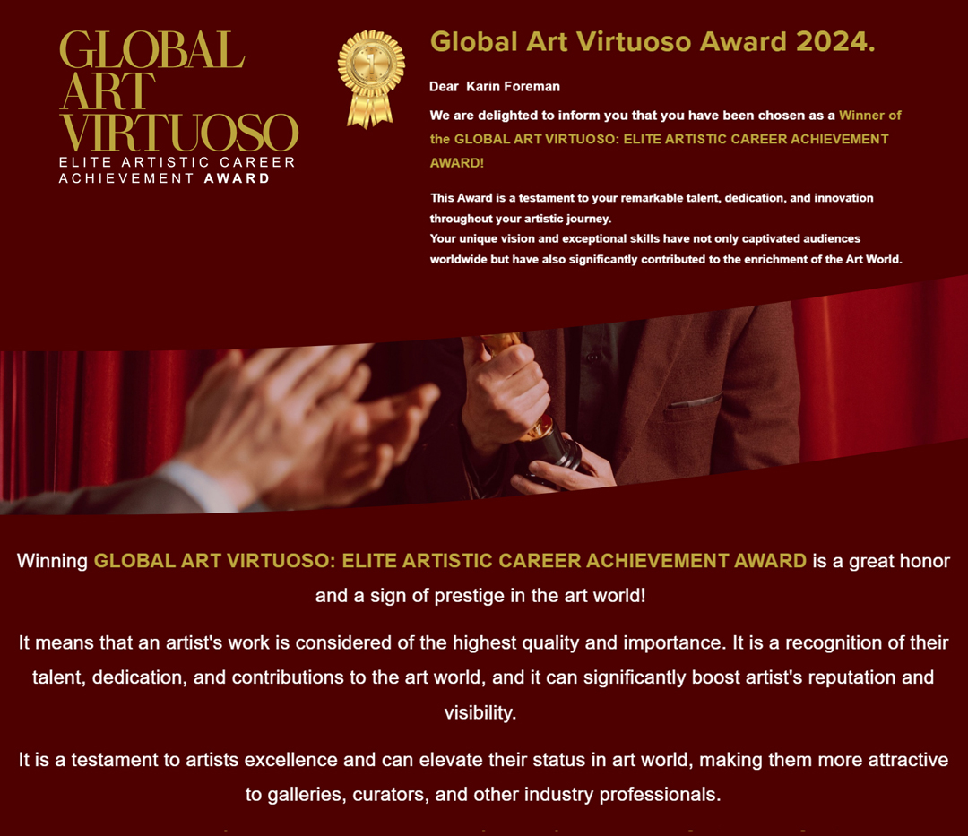 Global Art Virtuoso Award 2024 | karinforeman.com